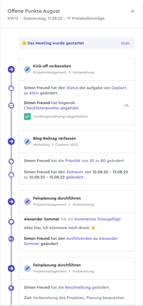 Meeting Protokoll: Inhalt, Formen, Tipps & Vorlagen