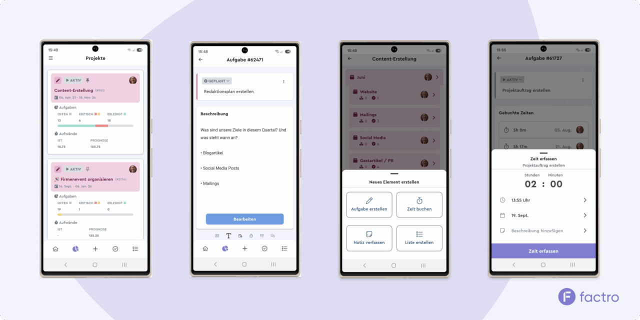 factro Mobile App: Features und Vorteile - factro